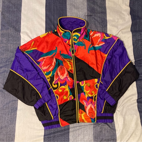 East West | Jackets & Coats | Vtg 9s East West Womans Track Jacket Sz S ...